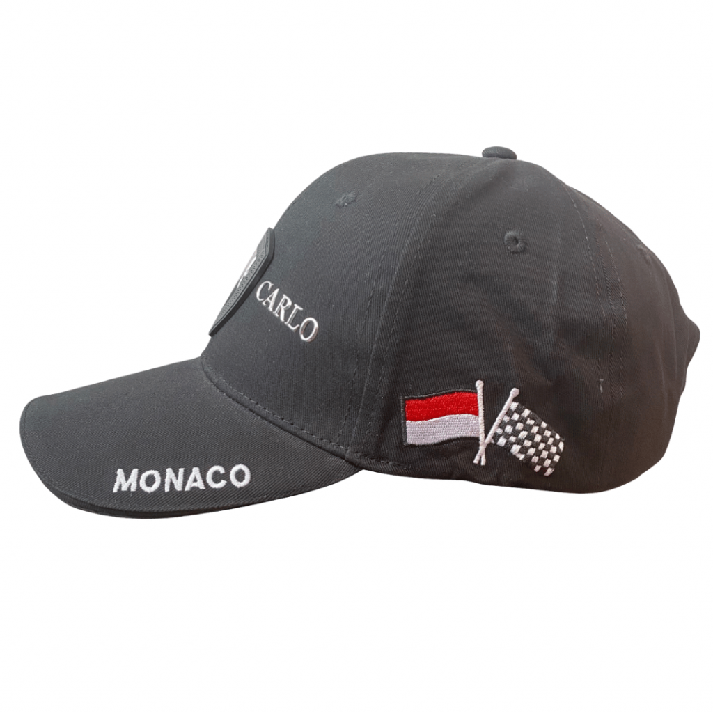 Adult Cap Monaco Scudetto Black - Monaco Addict