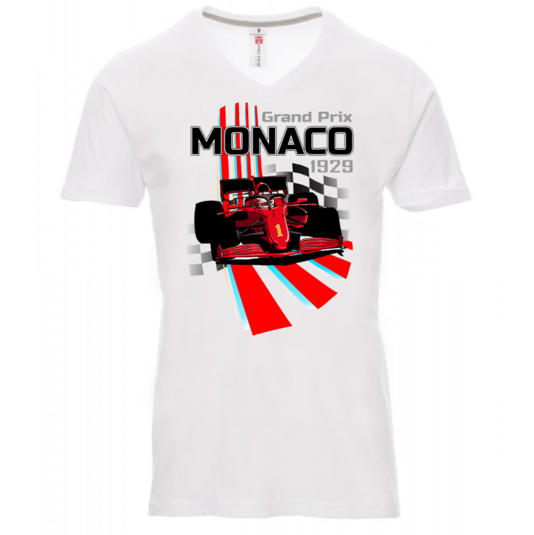 Official ACM Men T-shirt Monaco Grand Prix 2025 White - Monaco Addict